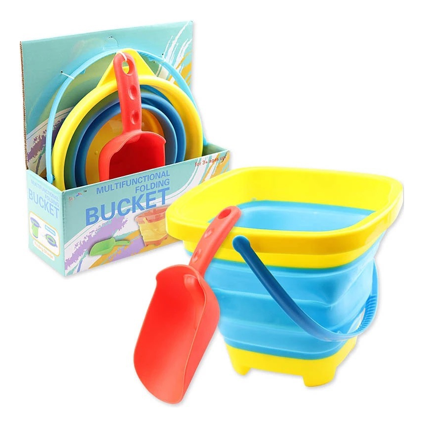 Balde Plegable Silicona Para Playa Con Pala 20cm - Opaa!